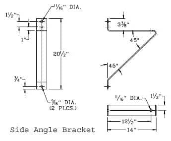 Side Angle Wall Mount Bracket - Miscellaneous Brackets | Lightmart.com
